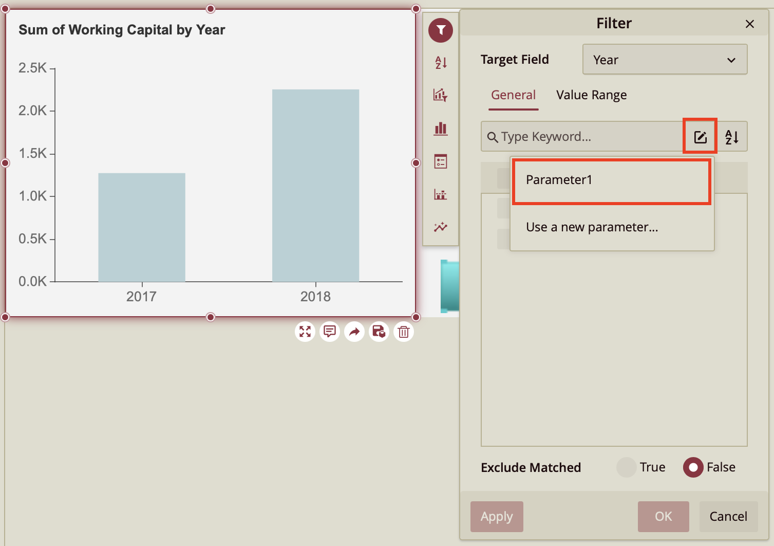 Dashboard Parameters | Wyn Documentation